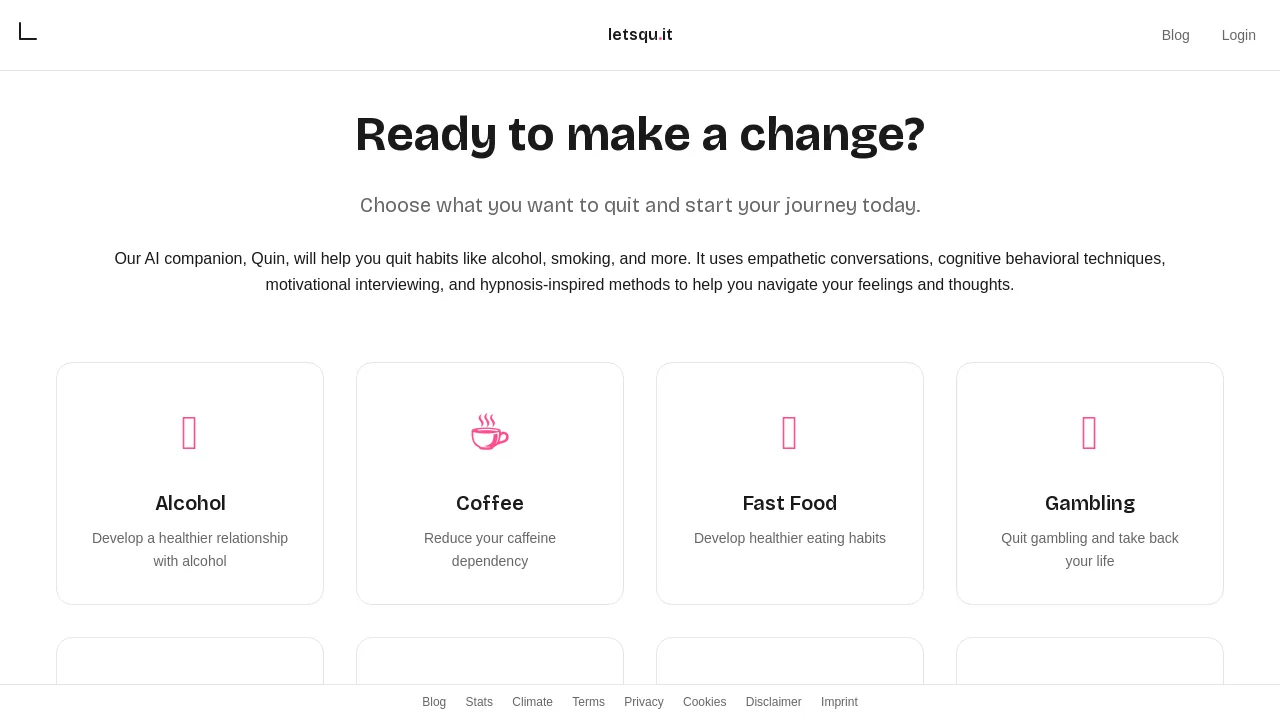 Start Your Journey to Change - letsqu.it - BestofAI